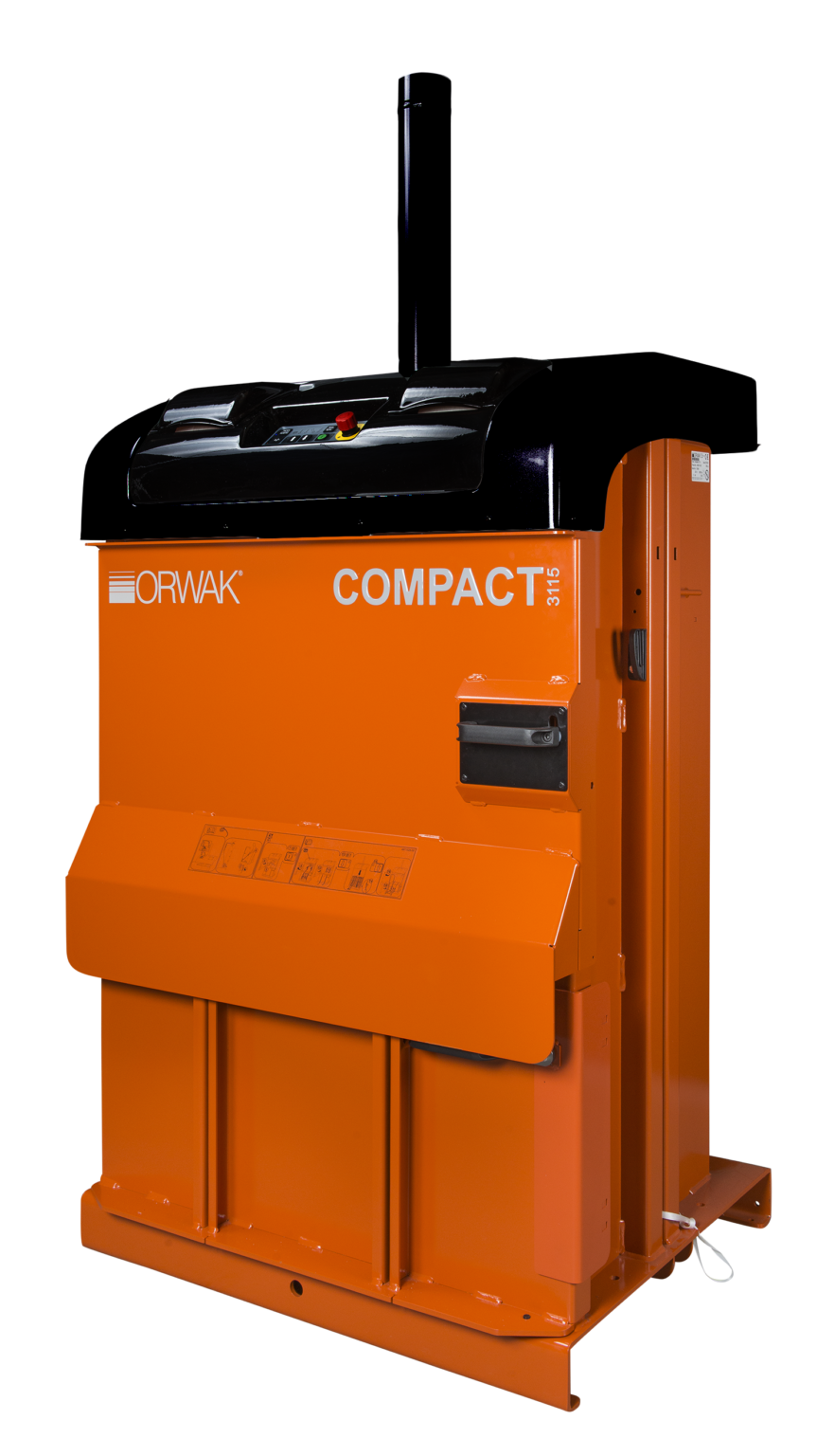Compact size balers compact your packaging waste - Orwak