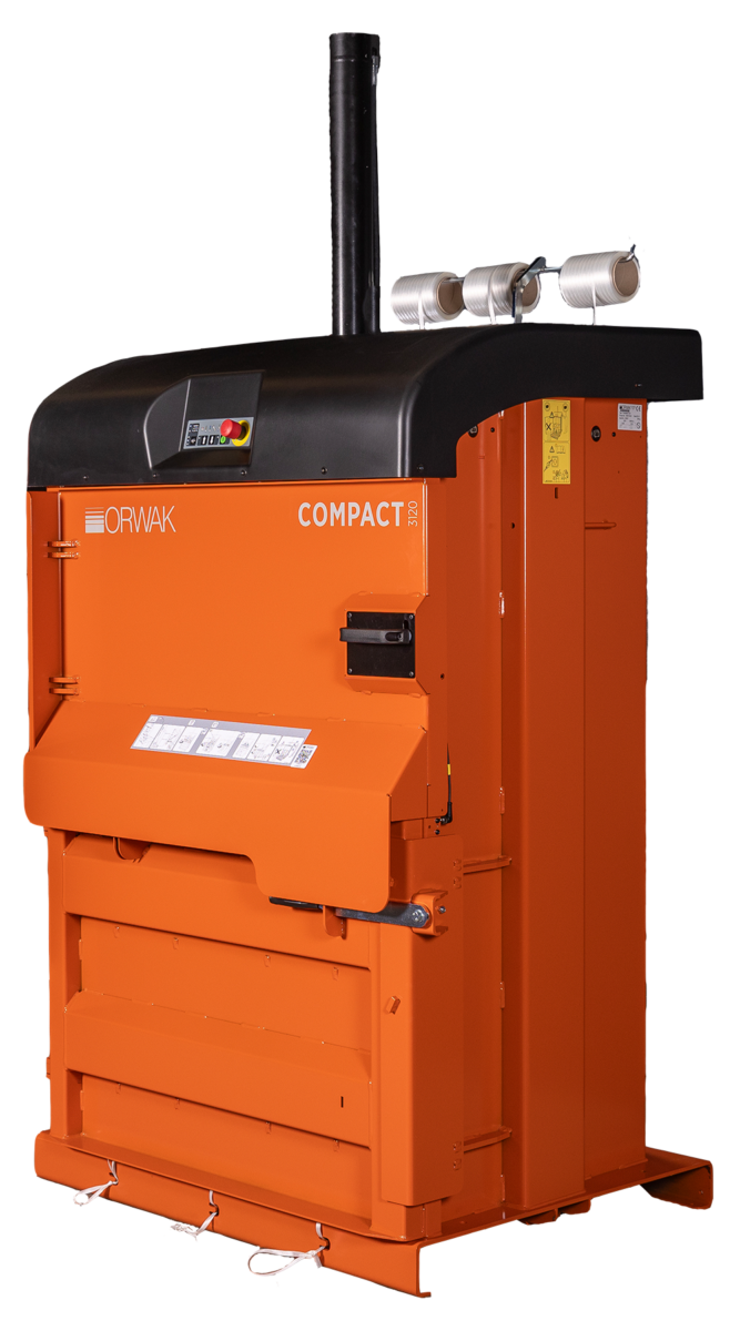 Compact size balers compact your packaging waste - Orwak