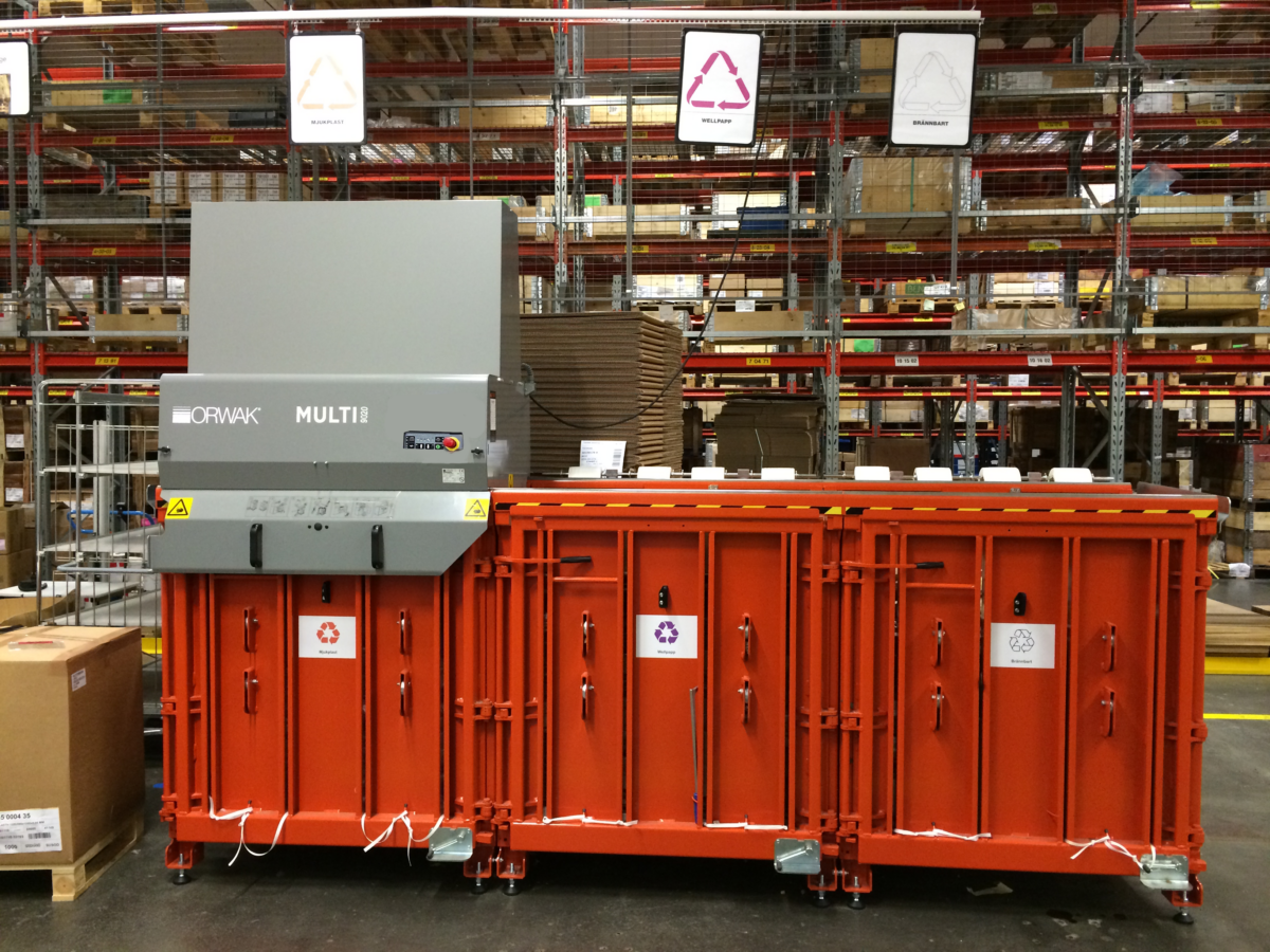 Sorting and compacting the waste streams at source in your warehouse ...