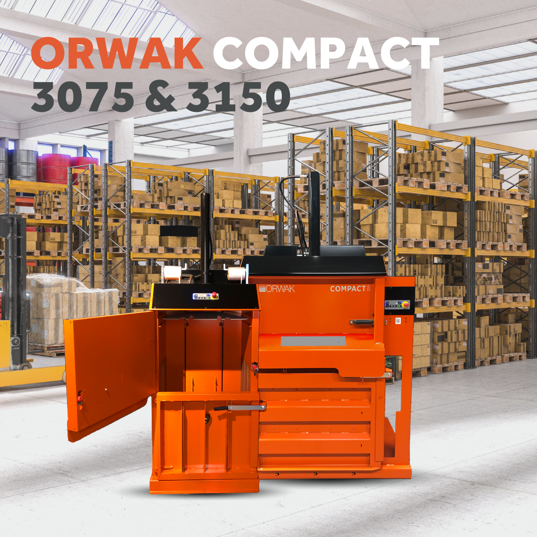 Compact size balers compact your packaging waste - Orwak