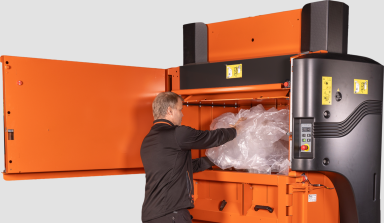 High capacity balers effectively compact your packaging waste - Orwak