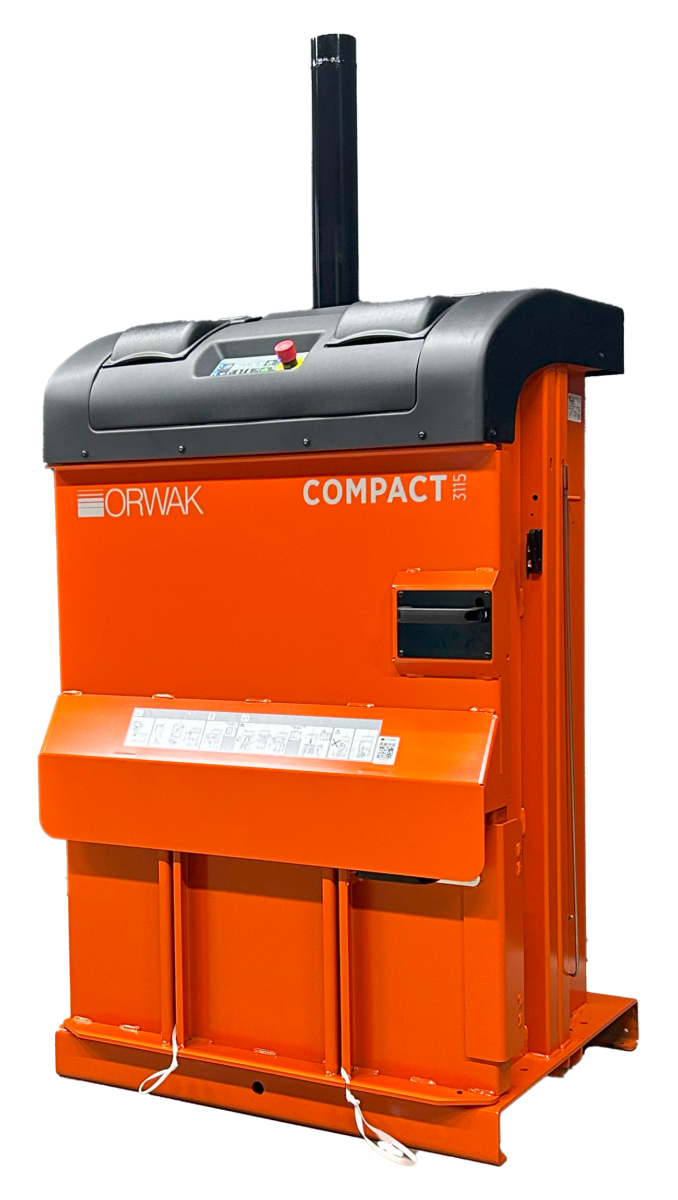 Compact size balers compact your packaging waste - Orwak