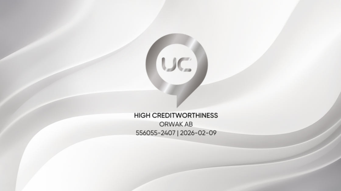 ORWAK AWARDED UC CERTIFICATE FOR HIGH CREDITWORTHINESS - Orwak